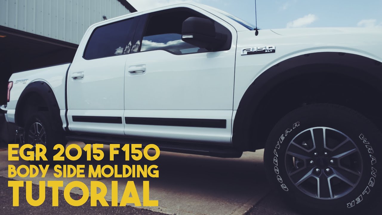 EGR Body Side Molding Installation - 2015 F-150 - YouTube