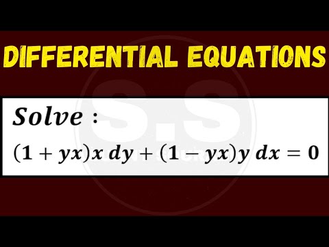 EXACT DIFFERENTIAL EQUATION BY INSPECTION METHOD - YouTube