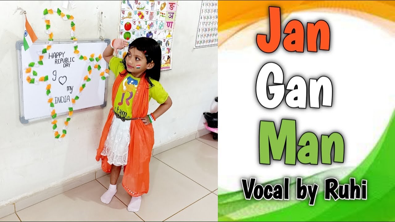 Jan Gan Man| National Anthem| Kids Singing Jan Gan Man| जन गन मन| - YouTube
