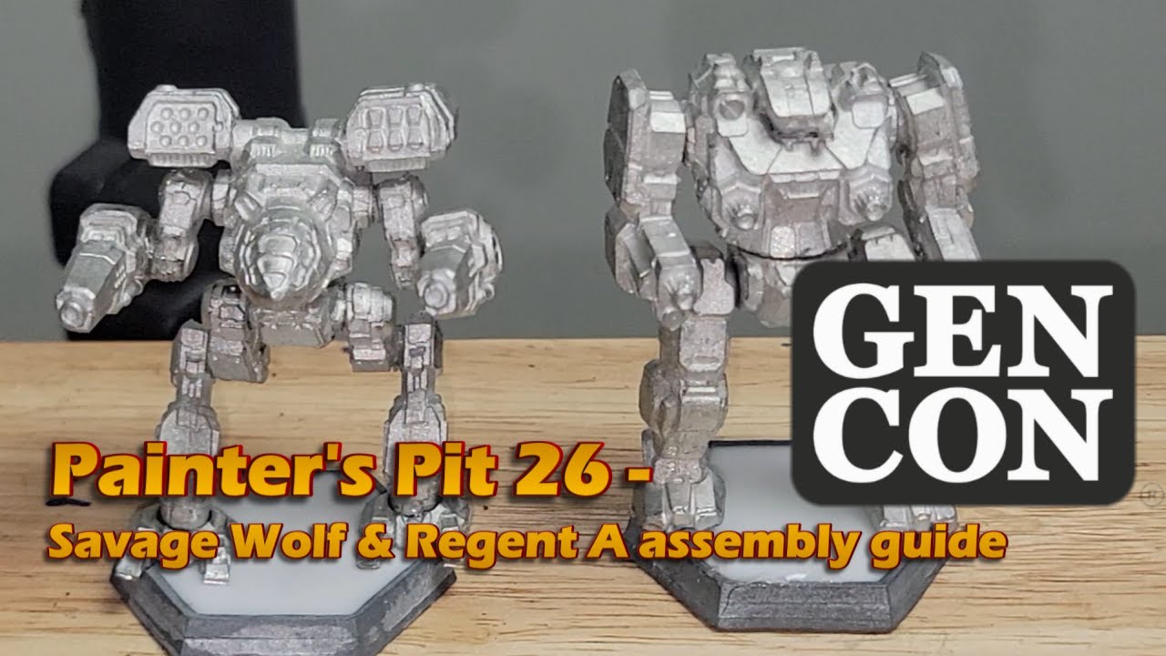 Painter's Pit 26 - Savage Wolf & Regent A | #gencon #battletech - YouTube