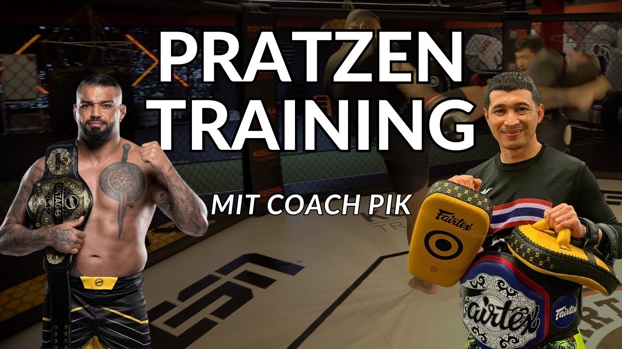 Pratzentraining mit Muay Thai Coach Kru Pik (w/ subtitles in eng, ger ...