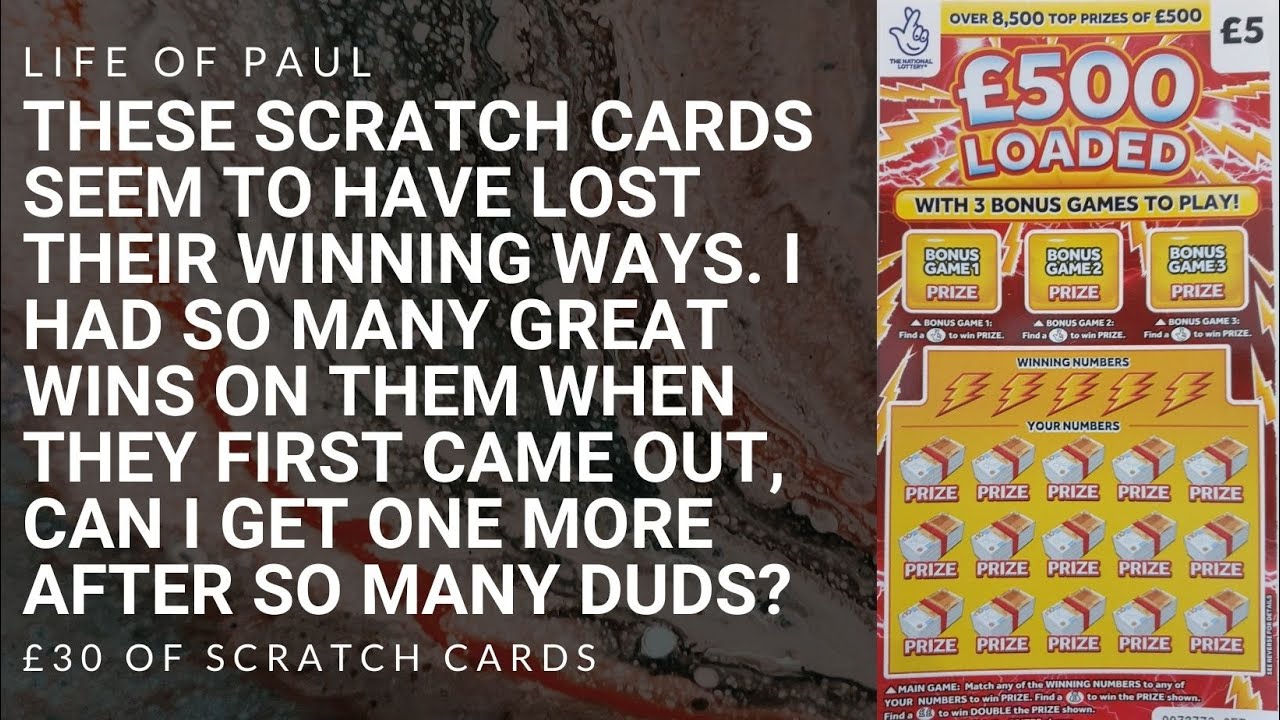 £30 of £500 Loaded scratch cards, 6 chances at finding that Diamond ...