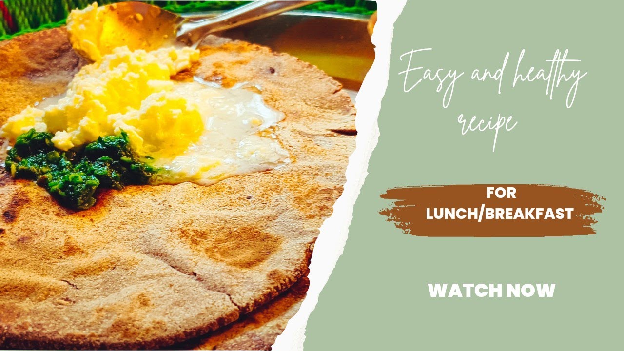 kode ki roti (mandve ki roti ) with butter and pahadi Namak|| कोदे की ...