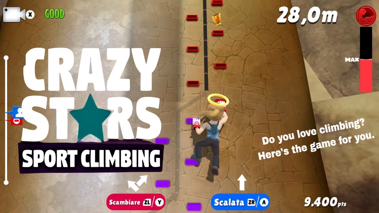 Crazy Stars Sport Climbing - Do you love climbing? Here is the game for you. - YouTube