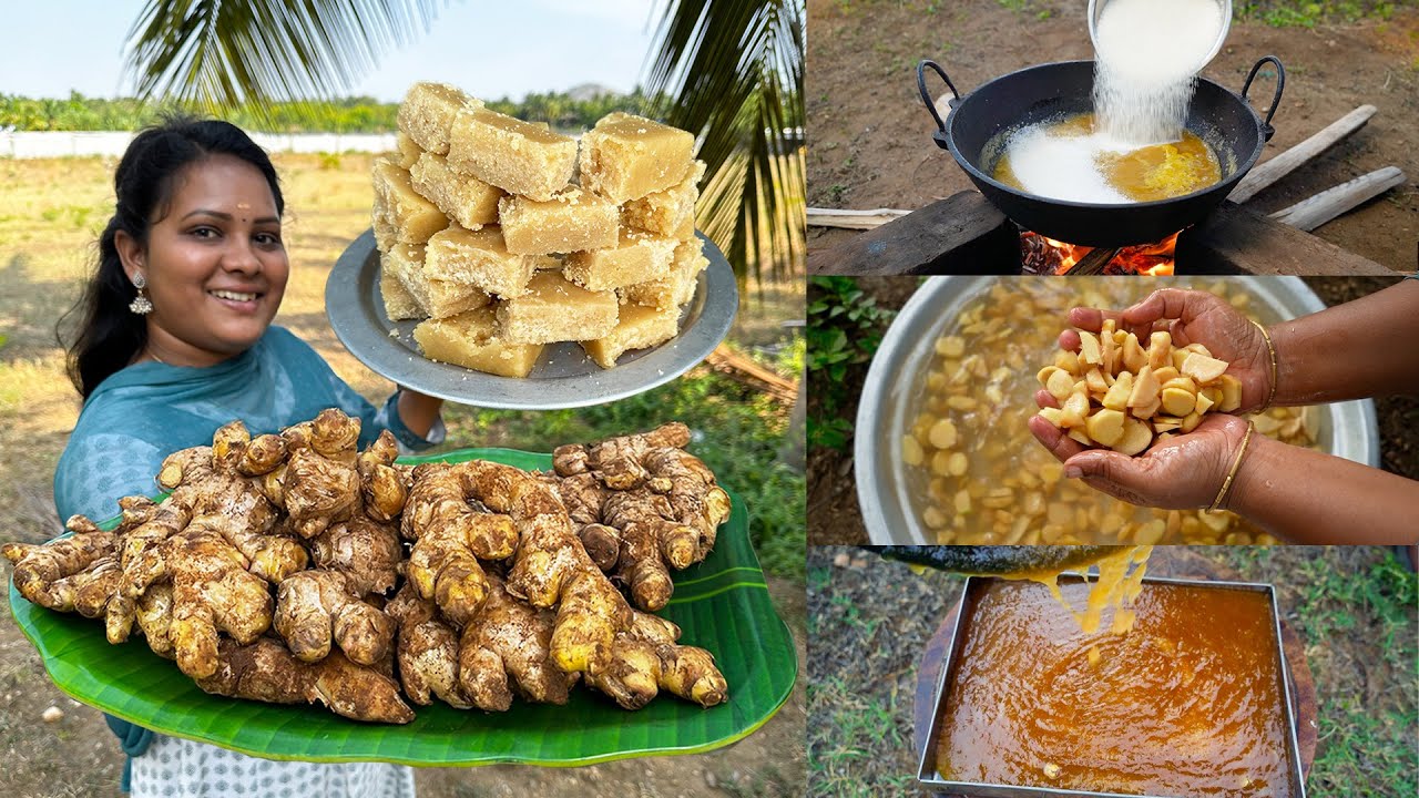 GINGER CANDY | இஞ்சி மரப்பா செய்முறை | Inji Marappa Sweet Cooking - YouTube