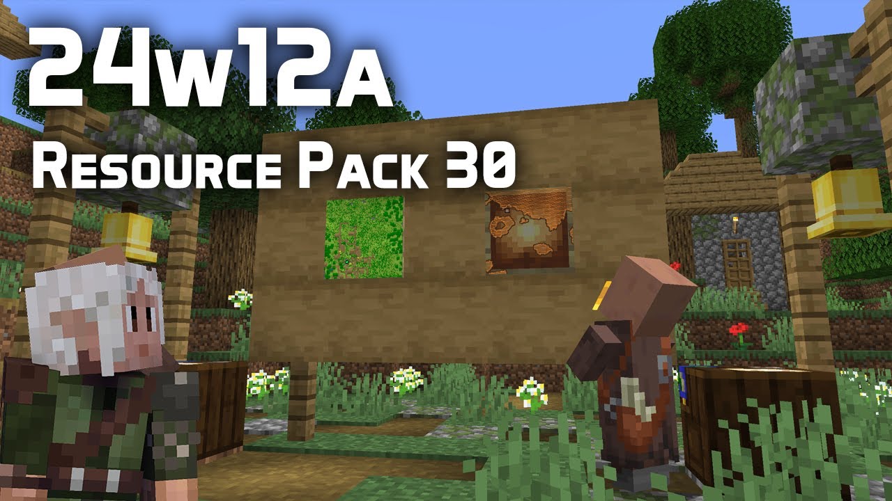 News in Resource Pack Version 30 (24w12a): Map Decorations Sliced - YouTube