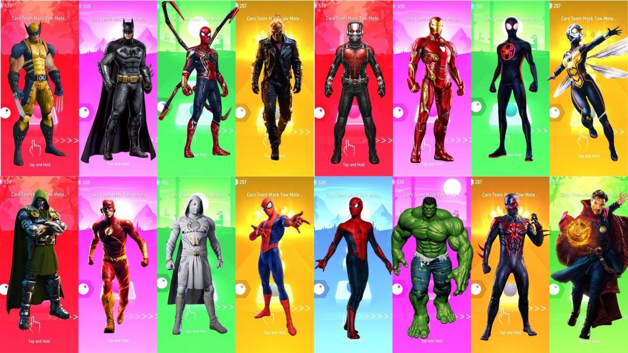 Marvel Tiles Hop EDM Rush Megamix #13: Epic Superhero Showdown! - YouTube
