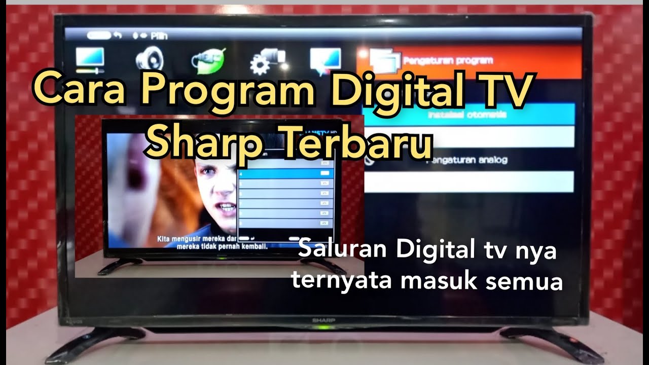 Cara Mencari siaran digital tv sharp 32 inch terbaru 2021 2T C32DD1I ...