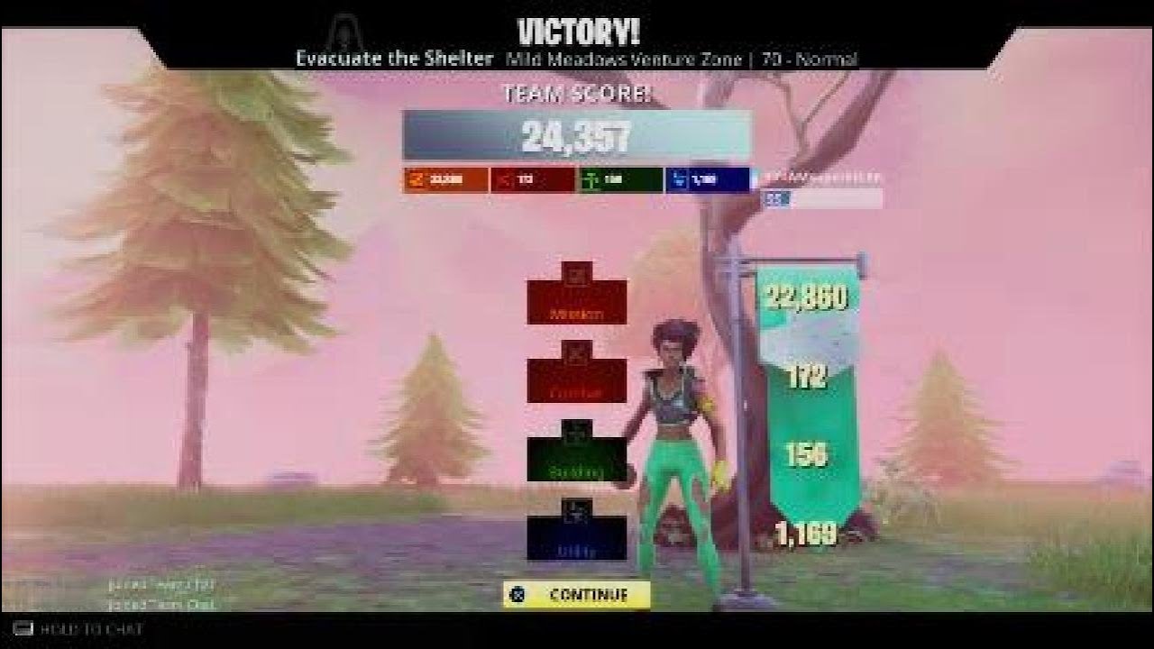 Fortnite save the world stw evac the shelter no building no traps mild ...