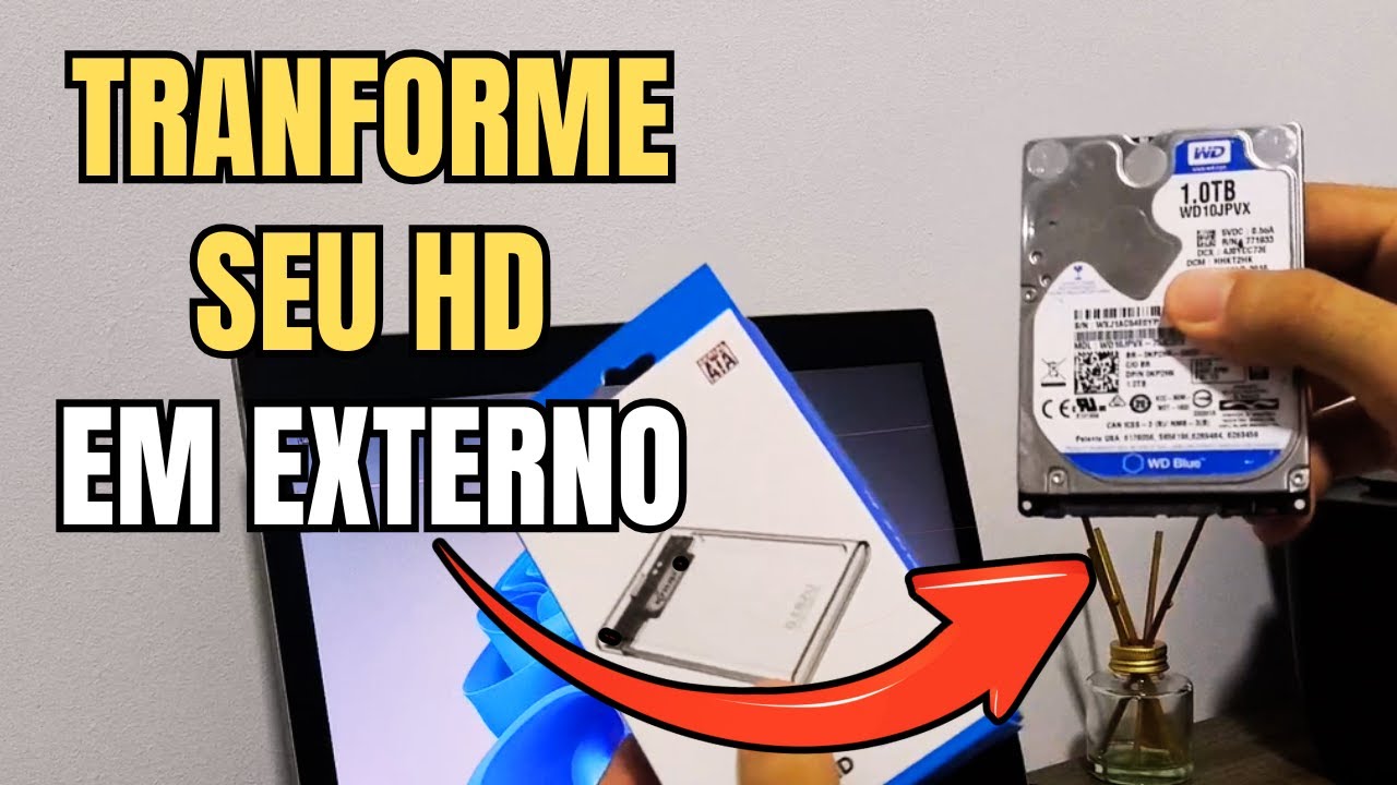 Como transformar um HD INTERNO em HD EXTERNO - YouTube