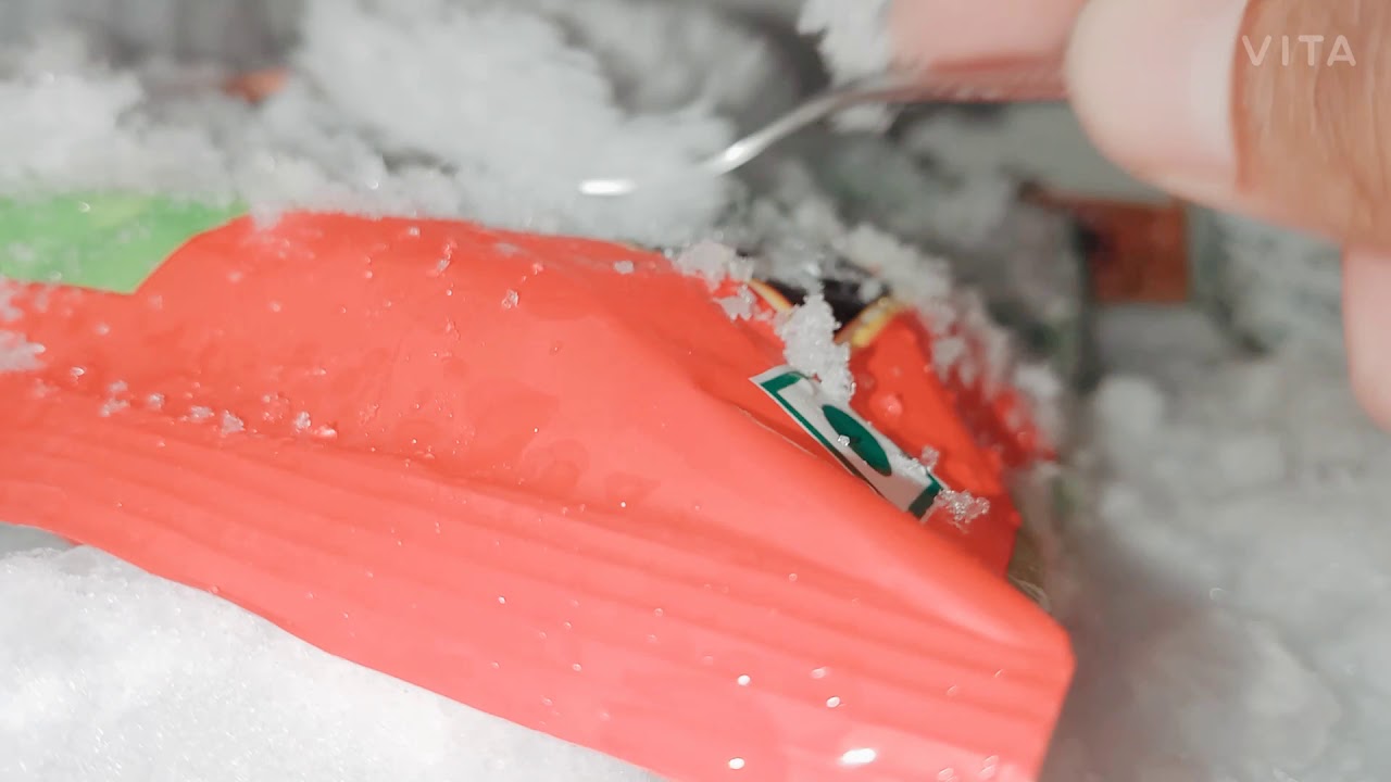 Ice scraping with spoon#with lot of stuff in freezer 😲😲 - YouTube
