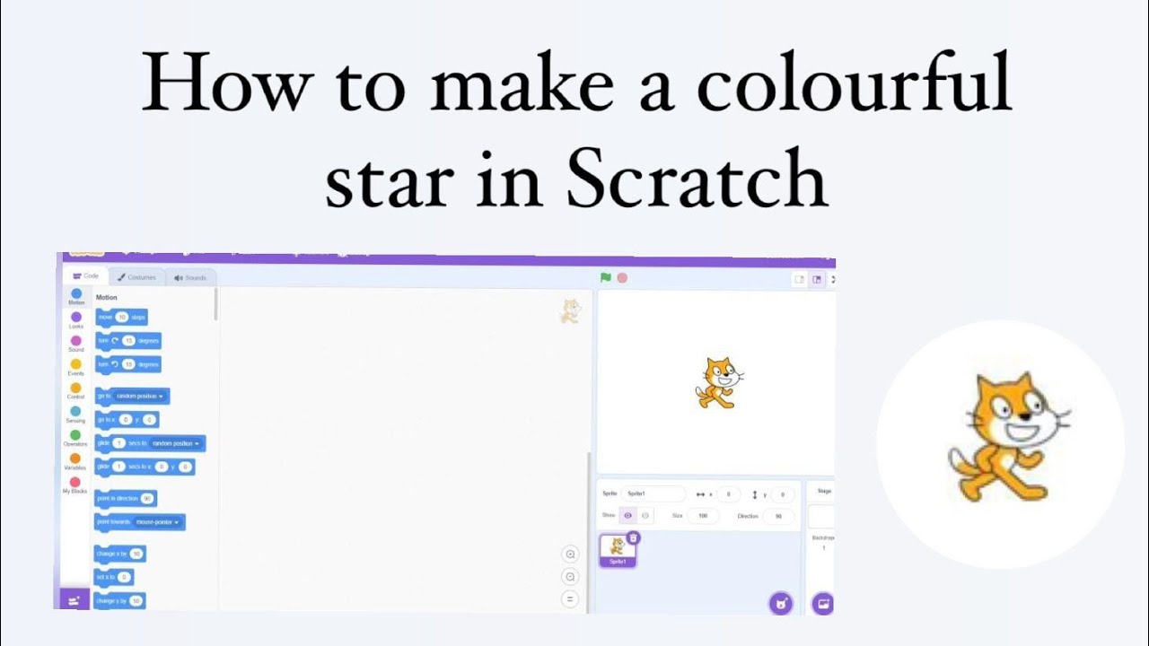 How to make a star in Scratch - YouTube