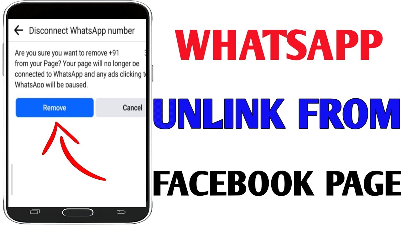 How To Remove Whatsapp Account Link On Facebook Page // Whatsapp ...