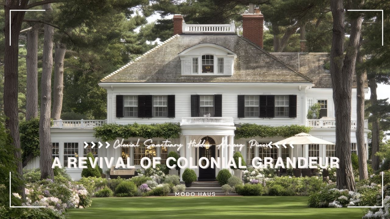 Colonial Sanctuary Hidden Among Pines | A Revival of Colonial Grandeur ...