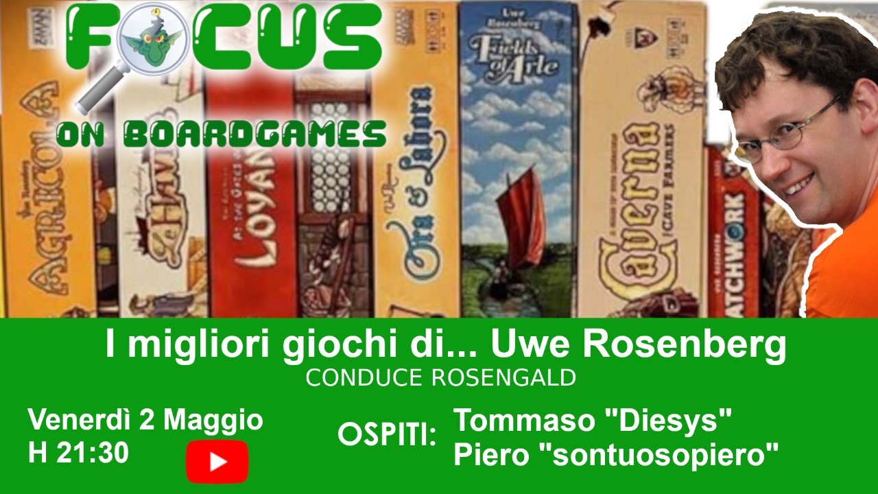 Focus on boardgames: I migliori giochi di... Uwe Rosenberg - YouTube