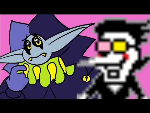 fanon jevil vs canon jevil - YouTube