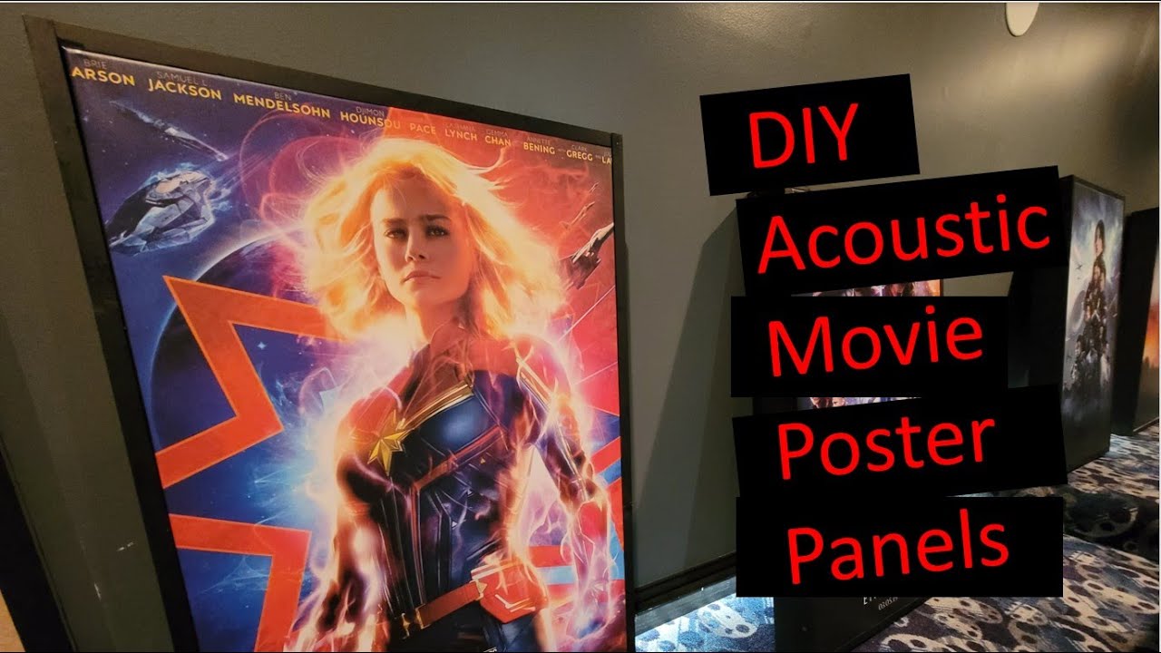 DIY- 2021 Home Theater Project Update, Movie Poster Acoustic Panels ...