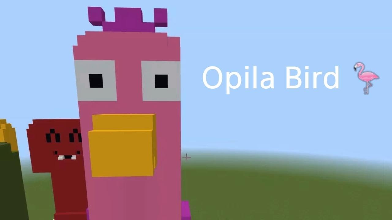 Opila Bird Minecraft Statue (Garten of Banban) - YouTube