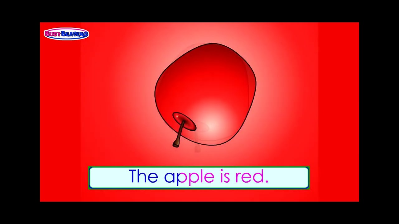 The Apple is Red - YouTube