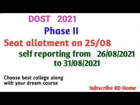 TS DOST 2021 Phase 2 seat Allotment Results II how to Seat confirmation ...