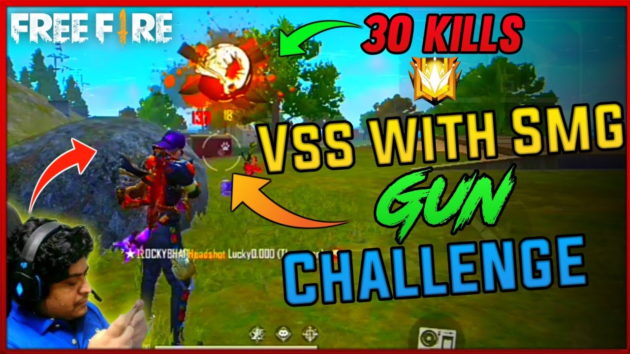 free fire smg gun challenge | Smg gun in free fire |only smg gun ...