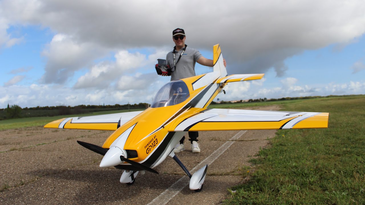 RC SKYWING 101” LASER 260 | GP123cc sound | Angel Gomez RC - YouTube