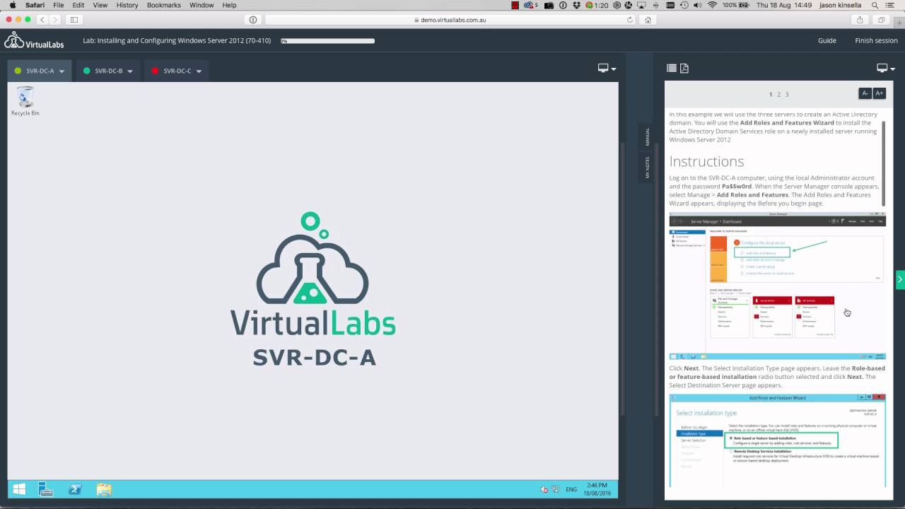 Virtual Labs Screencast - YouTube