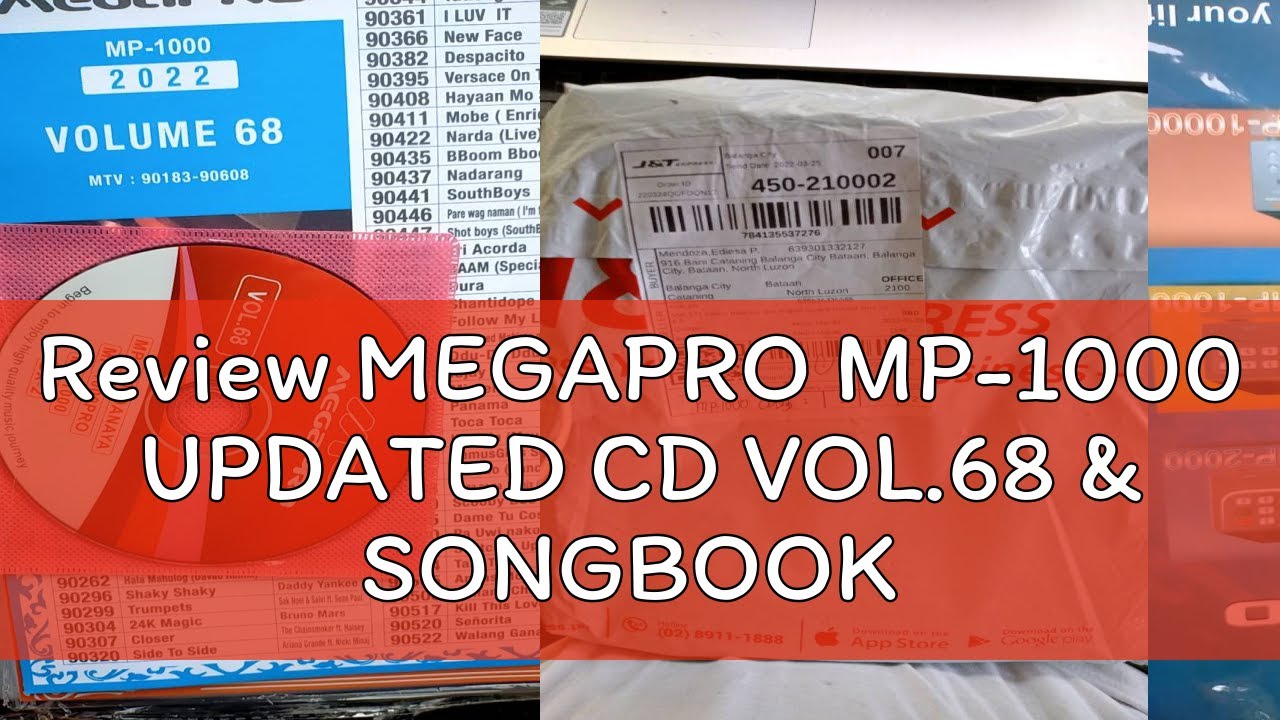 Review MEGAPRO MP-1000 UPDATED CD VOL.68 & SONGBOOK - YouTube