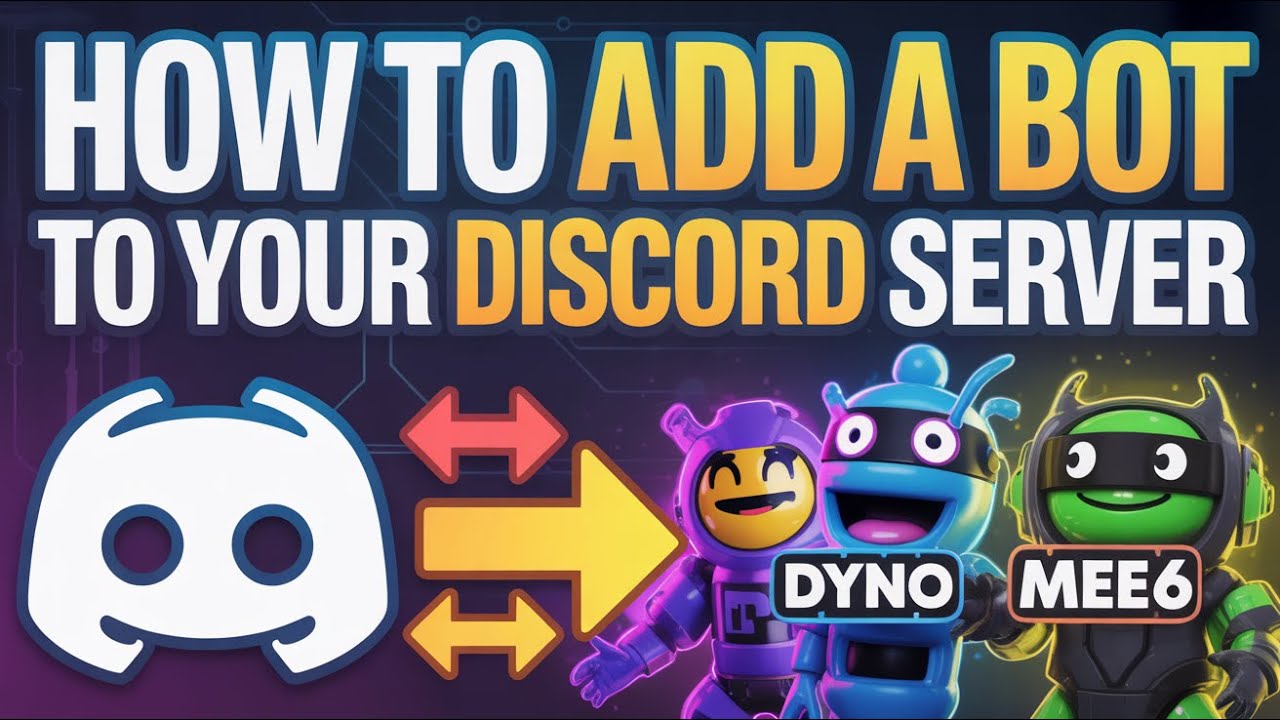 How to Add a Bot to Your Discord Server - Dyno/MEE6 - YouTube
