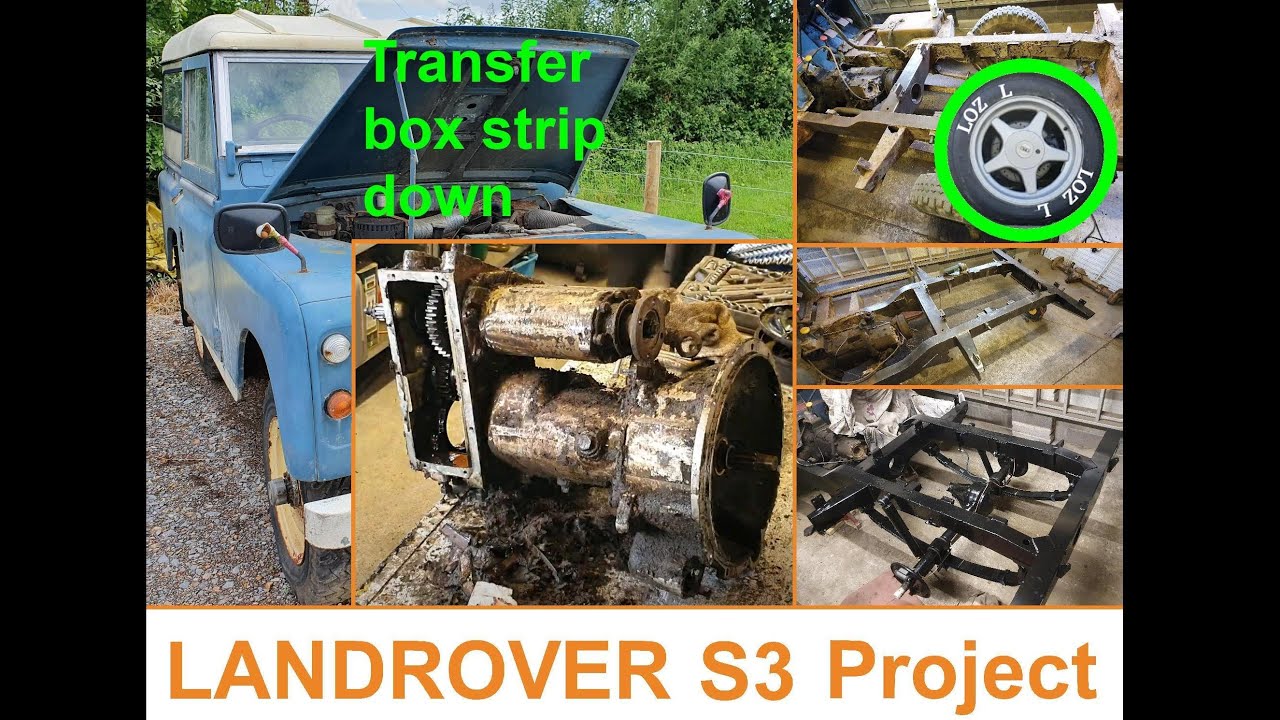 Stripping Land Rover Transfer Box - 7 Land Rover Series 3 Project - YouTube