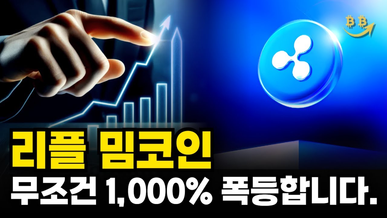 리플코인 분석 리플 상승에 이은 리플 기반 밈코인의 폭등 Xrp 다음으로 상승할 밈코인 리플 목표가 리플 전망 비트코인