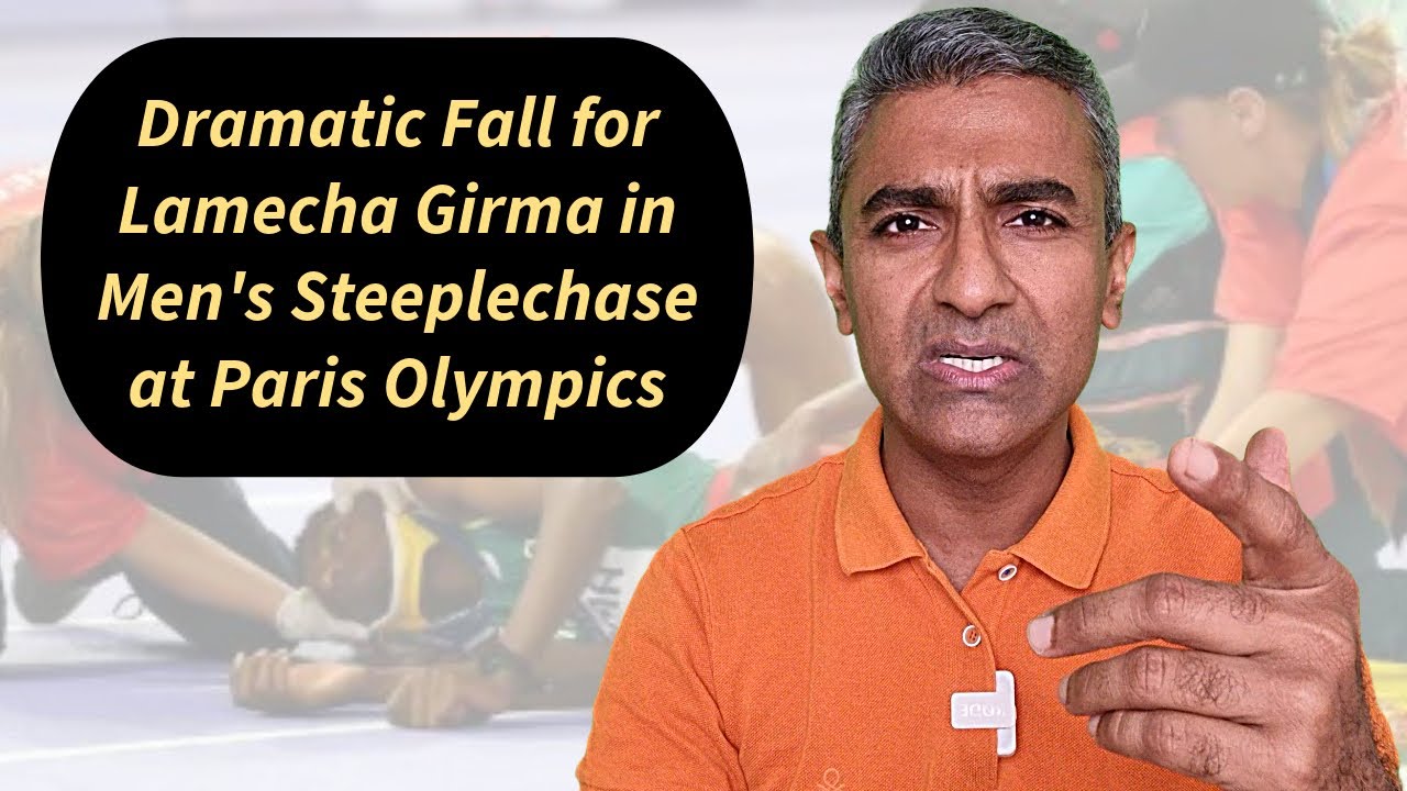 Dramatic Fall for Lamecha Girma in Men's Steeplechase at Paris Olympics ...