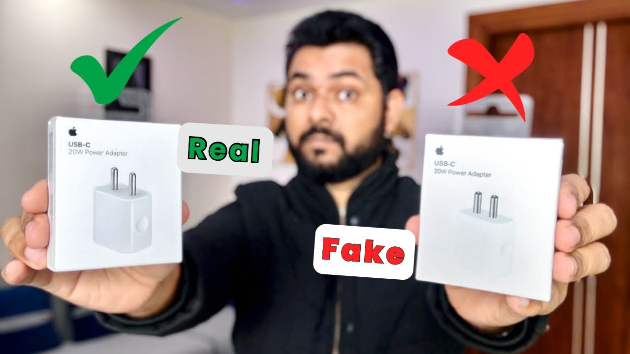Duplicate vs Original Apple iphone charger | Fake vs Real iphone 20 ...