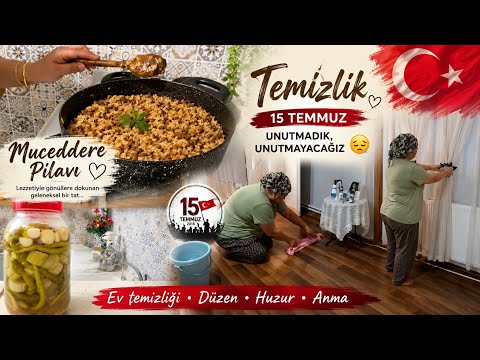 MÜCEDDERE TARİFİ 💯TEMİZLİK🪣🚿 15 TEMMUZ SELALAR OKUNUYOR 😔MEKANLARI CENNET OLSUN 🤲