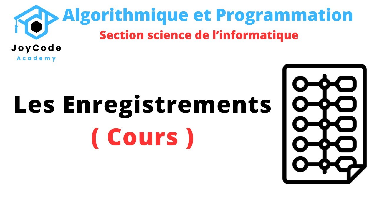 Les enregistrements cours | Section sciences de l'informatique | Algorithmique & python - YouTube