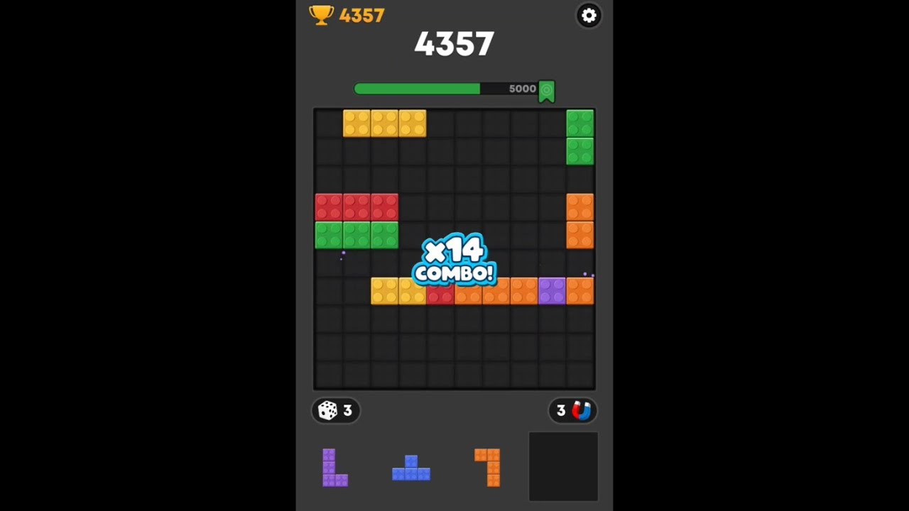Brick Block - Puzzle Game - Gameplay - YouTube