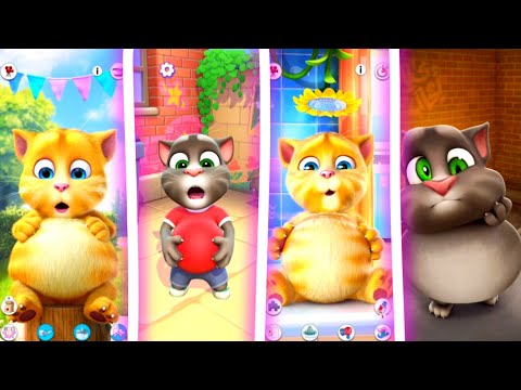 Talking Tom 2016 vs 2026 | Talking Ginger & Ginger 2 Copy Old & New Tom Moves! Funny Gameplay!