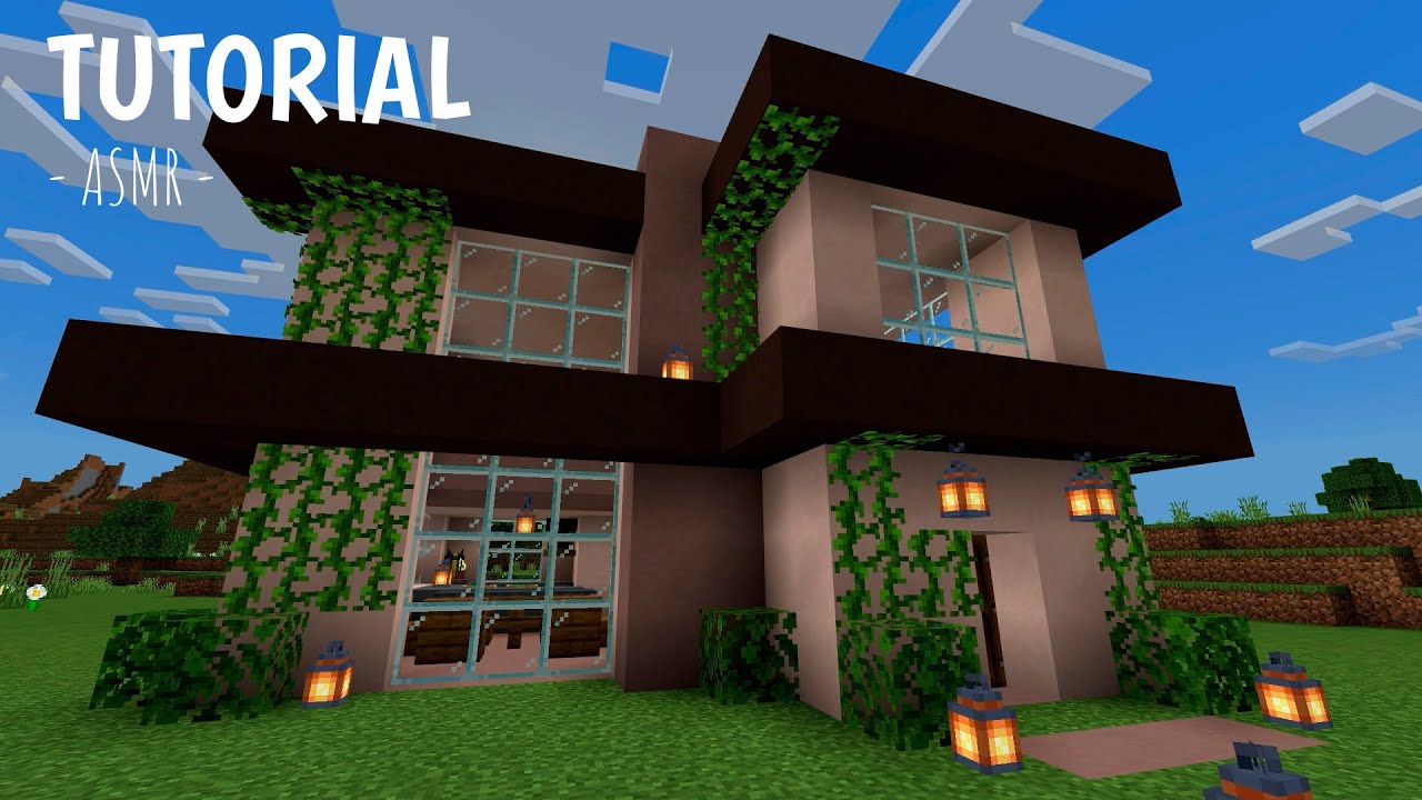 Terracotta Modern house in Minecraft | Tutorial | Outside and Inside ...