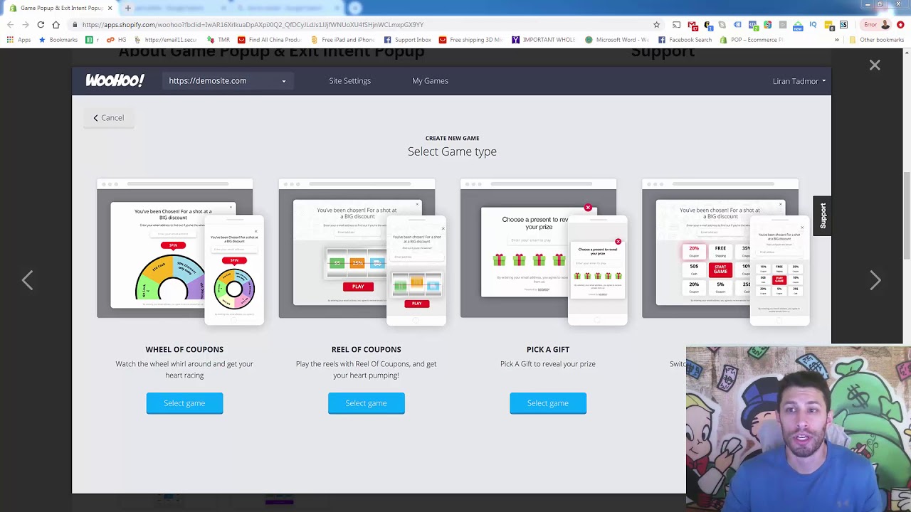 WooHoo Gamify Your Shopify Exit Pop Ups Set of Apps - YouTube