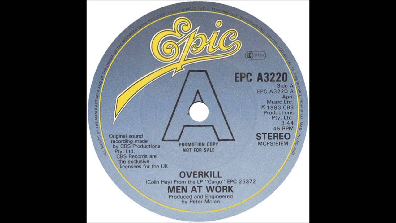 Men At Work - Overkill - Billboard Top 100 of 1983 - YouTube