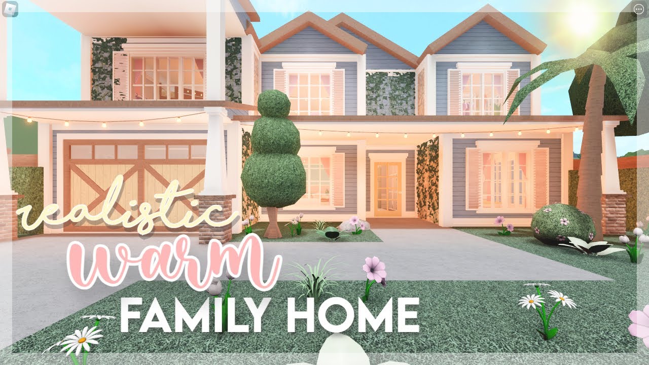 Bloxburg | Realistic Warm Family Home | Roblox | House Build - YouTube