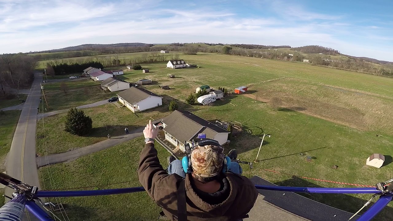 Buckeye power chute ultralite flight - YouTube