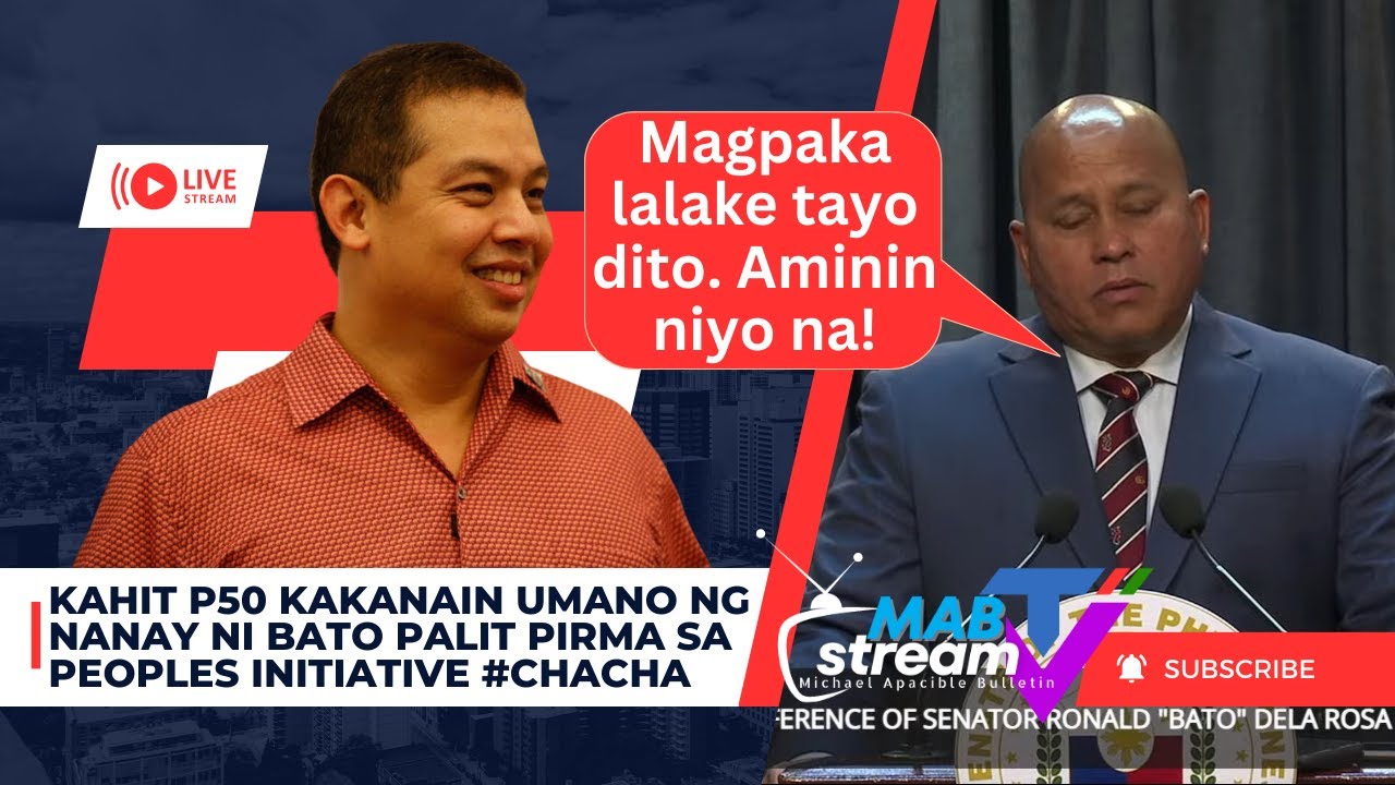 MARTIN ROMUALDEZ NASA LIKOD NG PEOPLES INITIATIVE | BATO DELA ROSA ...