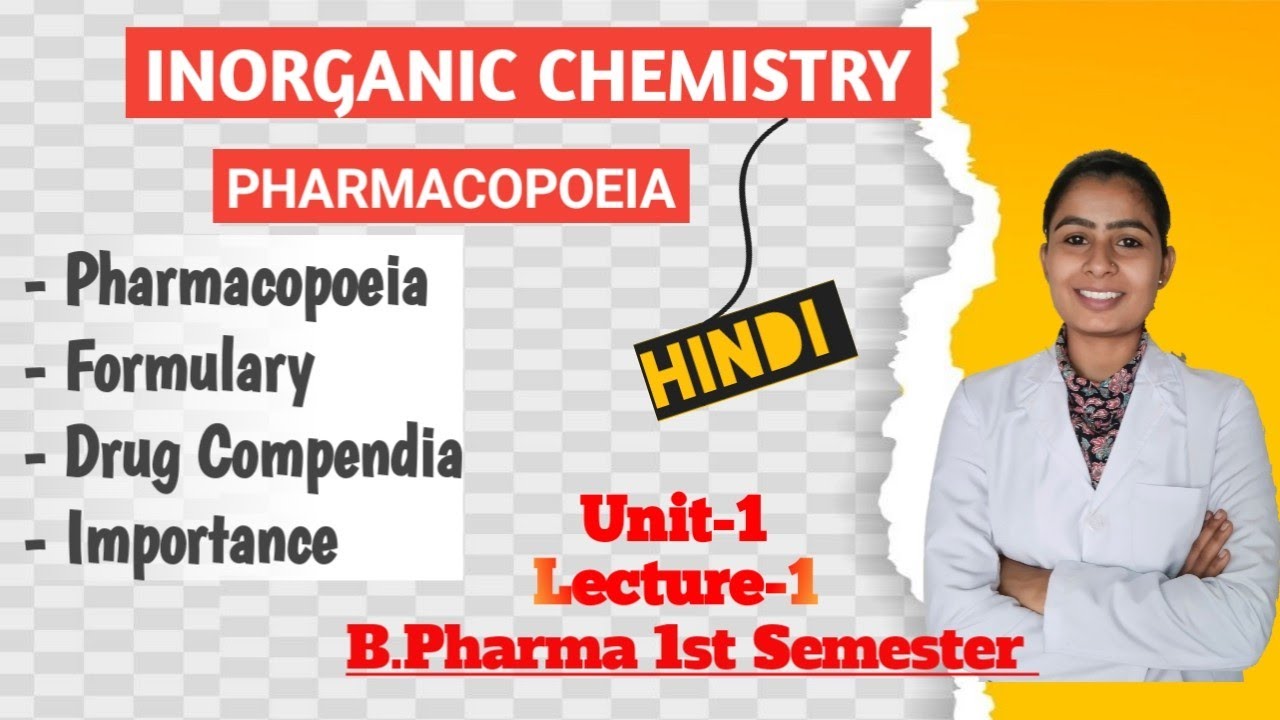 Pharmacopoeia|| Drug Compendia|| Pharmaceutical Inorganic Chemistry ...