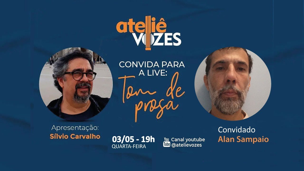 O Ateliê Vozes promove o Tom de Prosa, recebe o filósofo e desenhista Alan Sampaio - YouTube