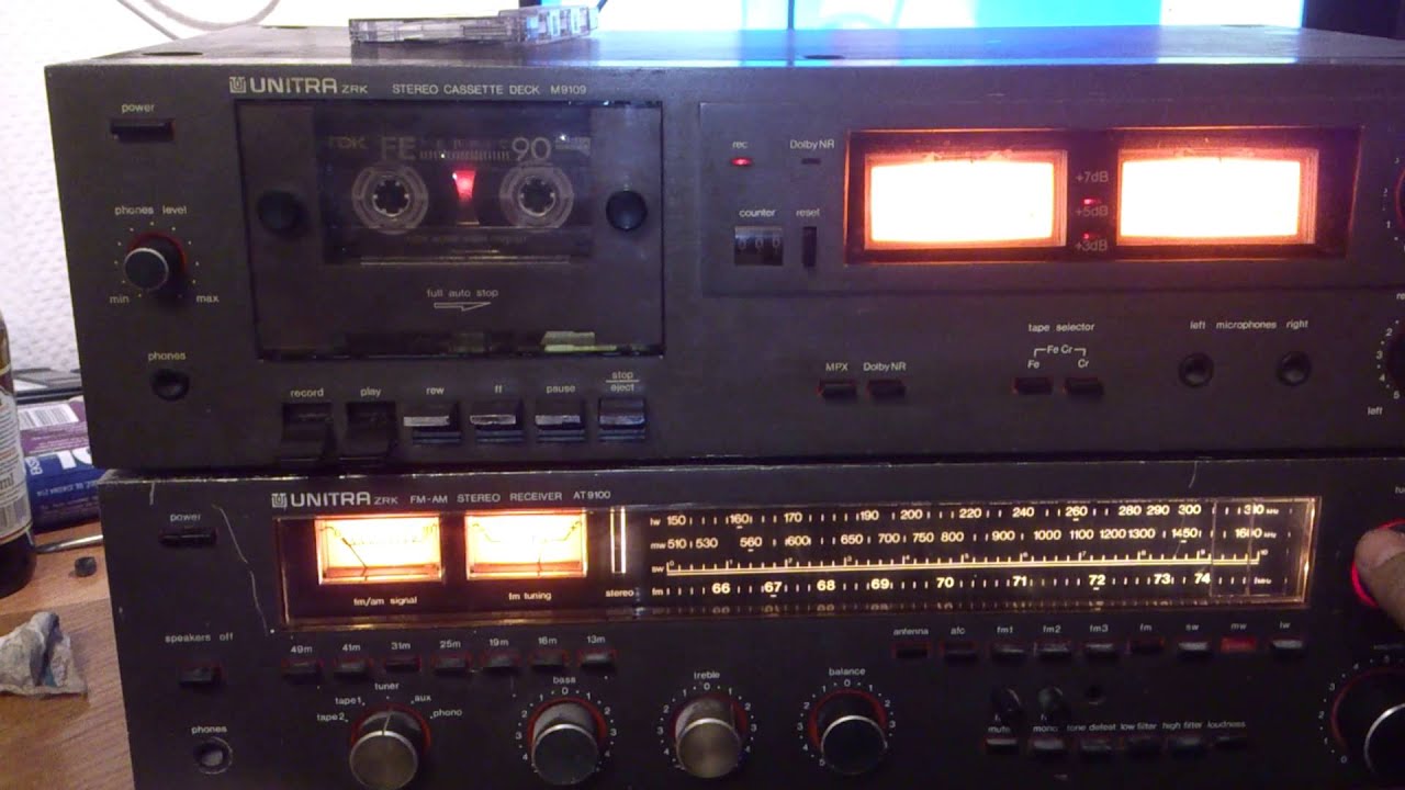 UNITRA ZRK AT9100+M9109 czyli ZM9000 - wersja pierwsza z podświetleniem ...