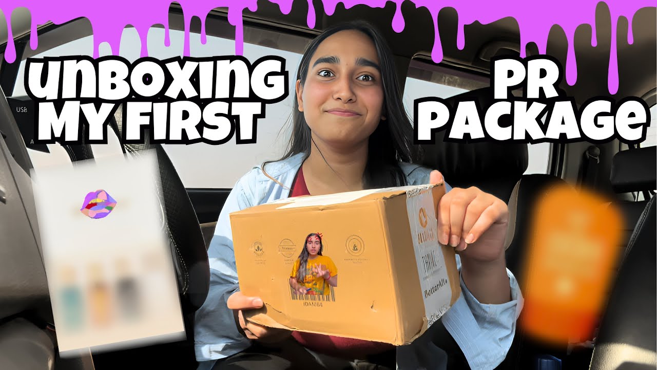 Unboxing My FIRST PR package!!! 🩷 #unboxing #prpackages #jammu # ...