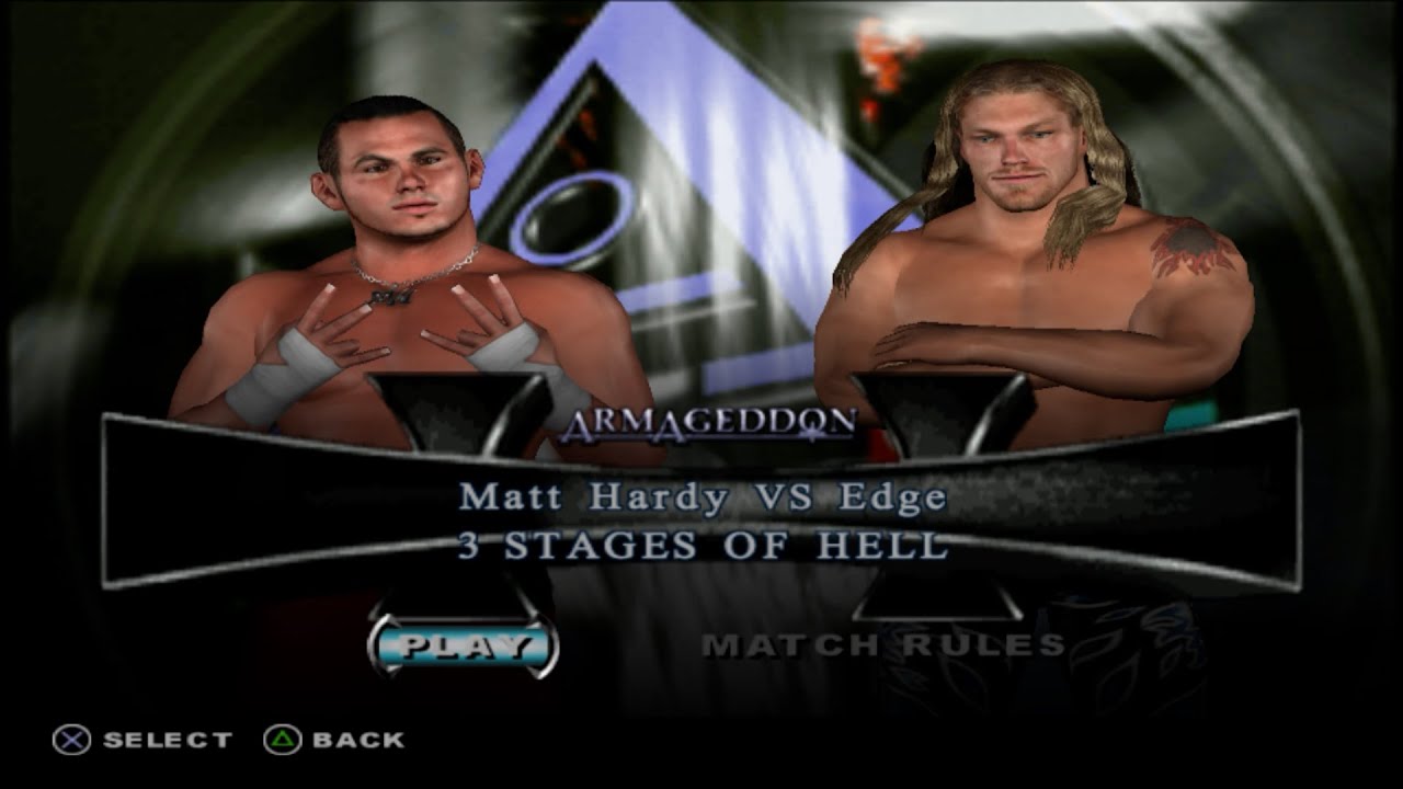 WWE SmackDown! vs. Raw - Matt Hardy VS Edge (3 STAGES OF HELL) - YouTube