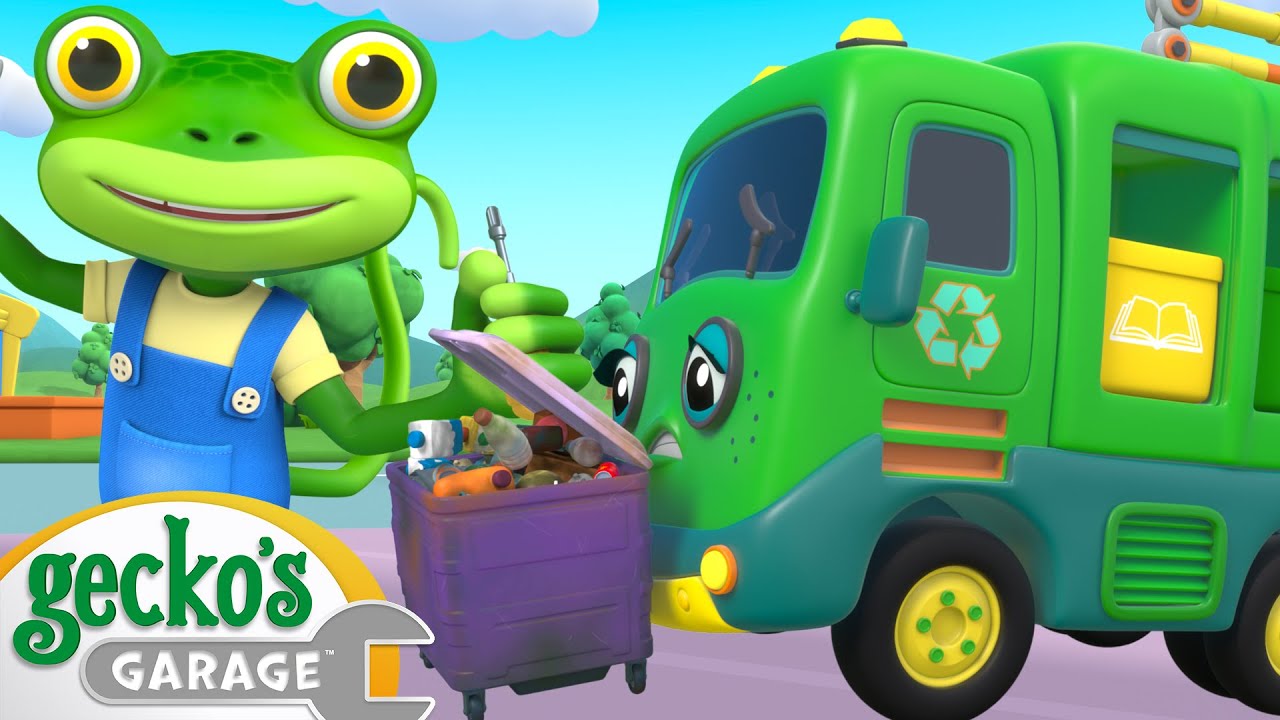 Recycle and Repair | Gecko's Garage | Trucks For Children | Cartoons ...