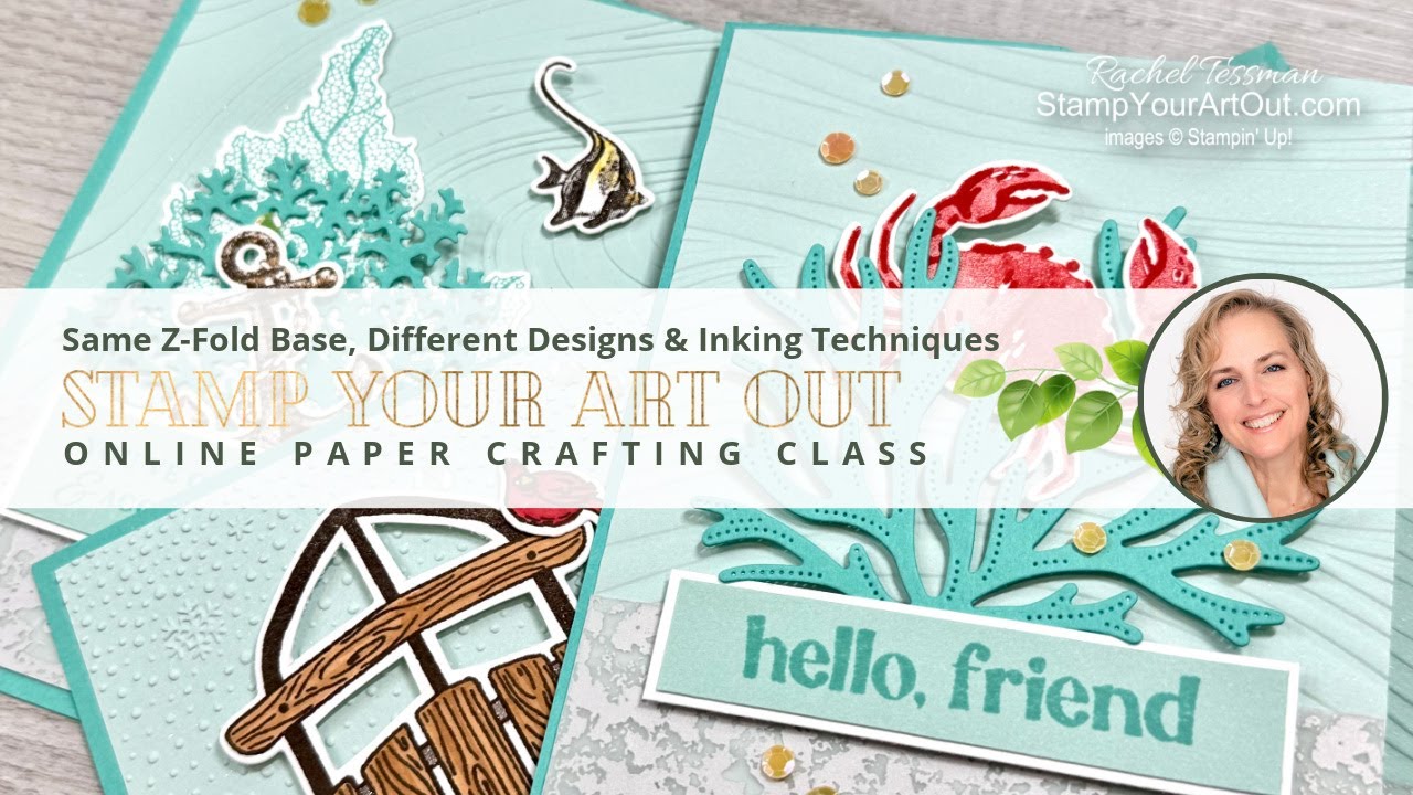 Same Z-Fold Base, Different Designs & Inking Techniques - YouTube